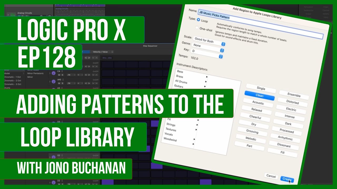 Logic Pro X: How to Add Patterns To The Loop Library - YouTube