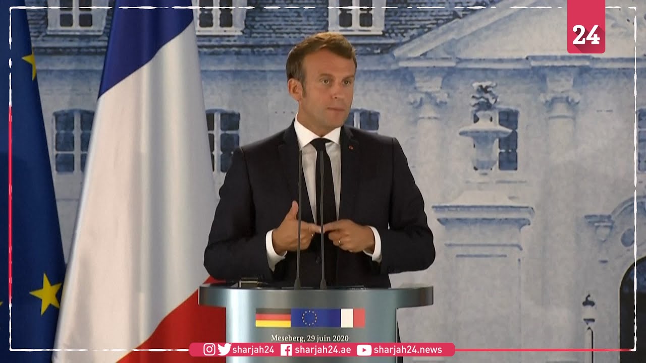 Macron slams Turkey's 'criminal responsibility' in Libya - YouTube