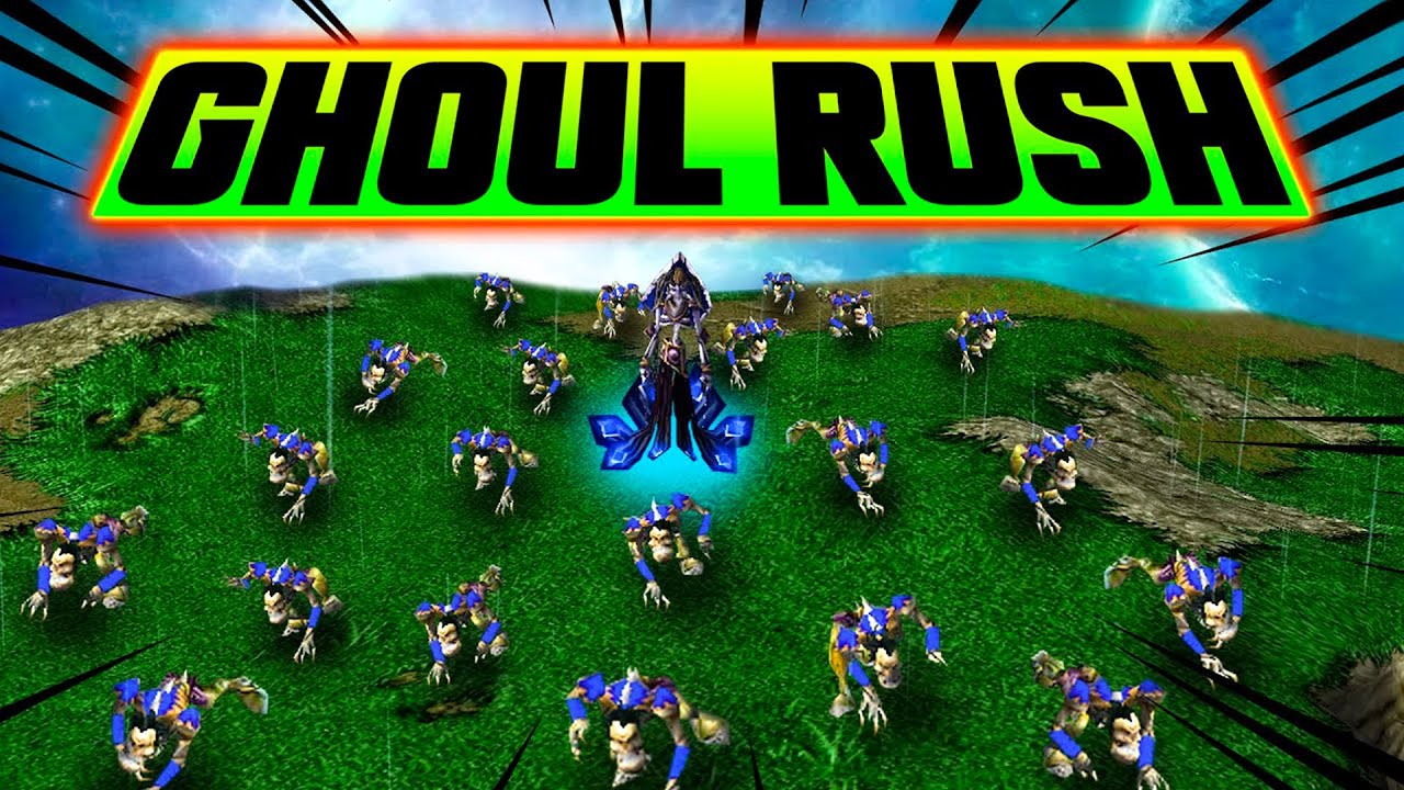 MASSIVE GHOULS RUSH (Two ways!) - WC3 - Grubby - YouTube