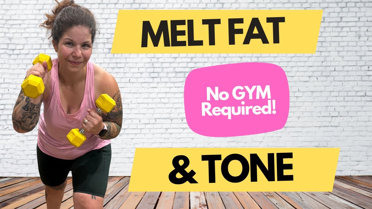 20 Min Upper Body Workout With Dumbbells Arms, Back, Chest Slimming ...