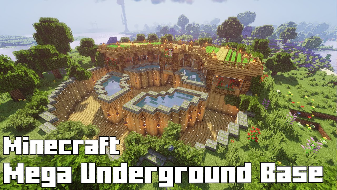 Mega Underground Base in Minecraft #minecraft - YouTube