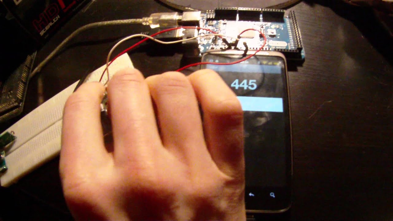 Arduino ADK eerste test, input & output - YouTube