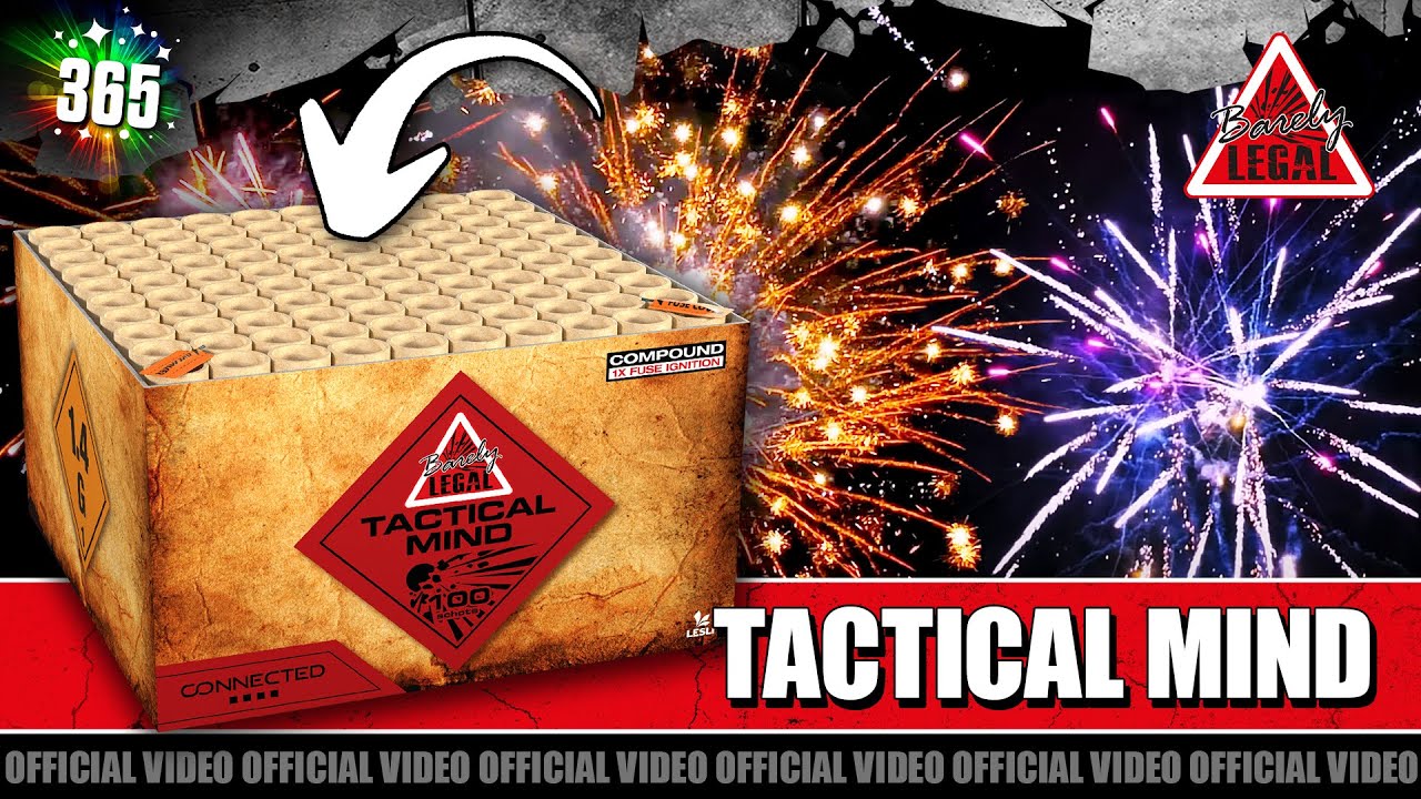 Tactical Mind vuurwerk | Barely Legal | 100 schots compound - YouTube