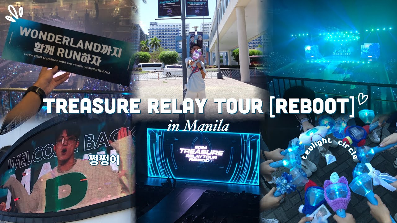CONCERT VLOG: Treasure Relay Tour [reboot] in Manila | for memories💎 ...