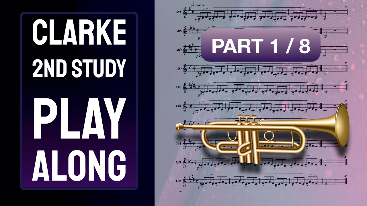 Trumpet Play Along - Clarke Technical Studies Part 1 - YouTube