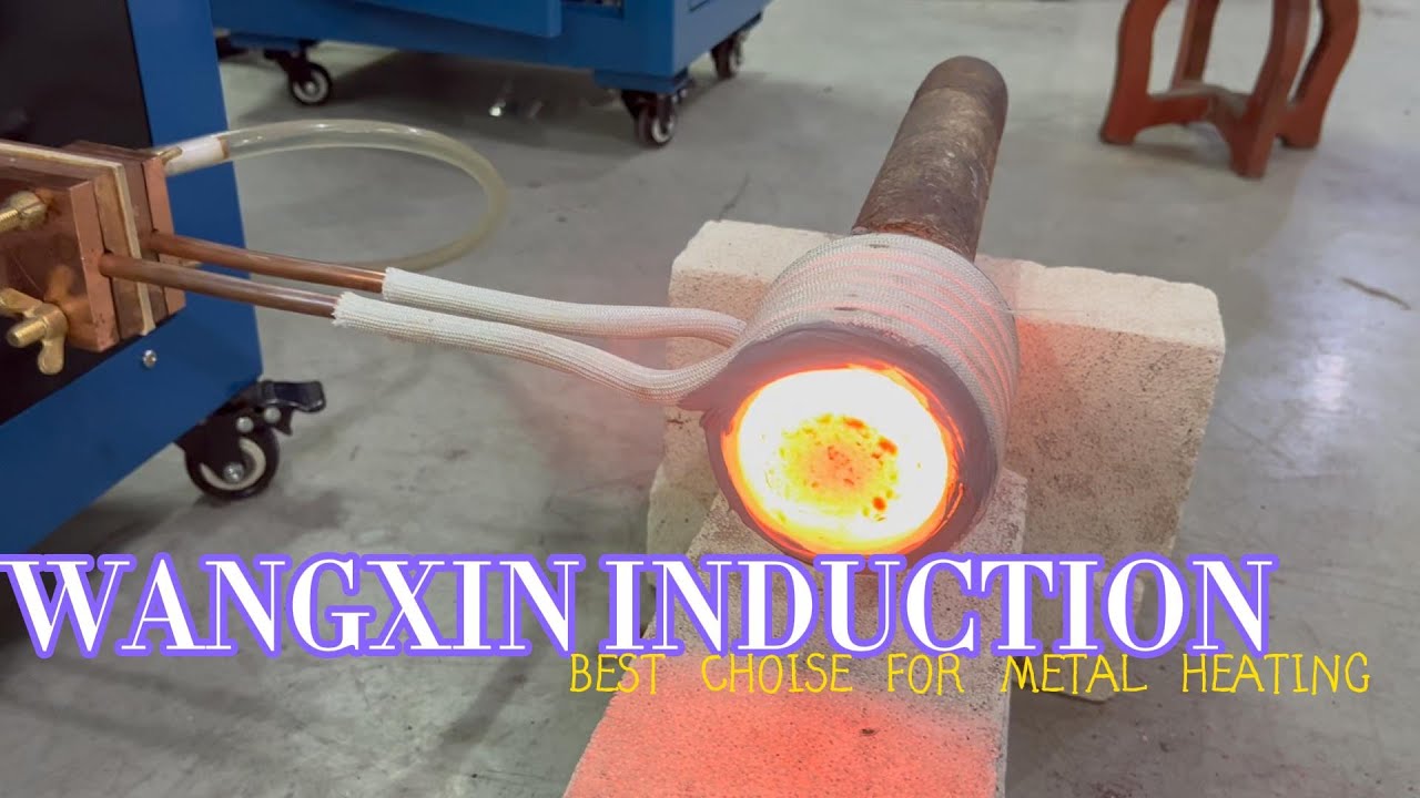 Steel Rod Hot Forging Induction Heating Machine WXU-30KW - YouTube