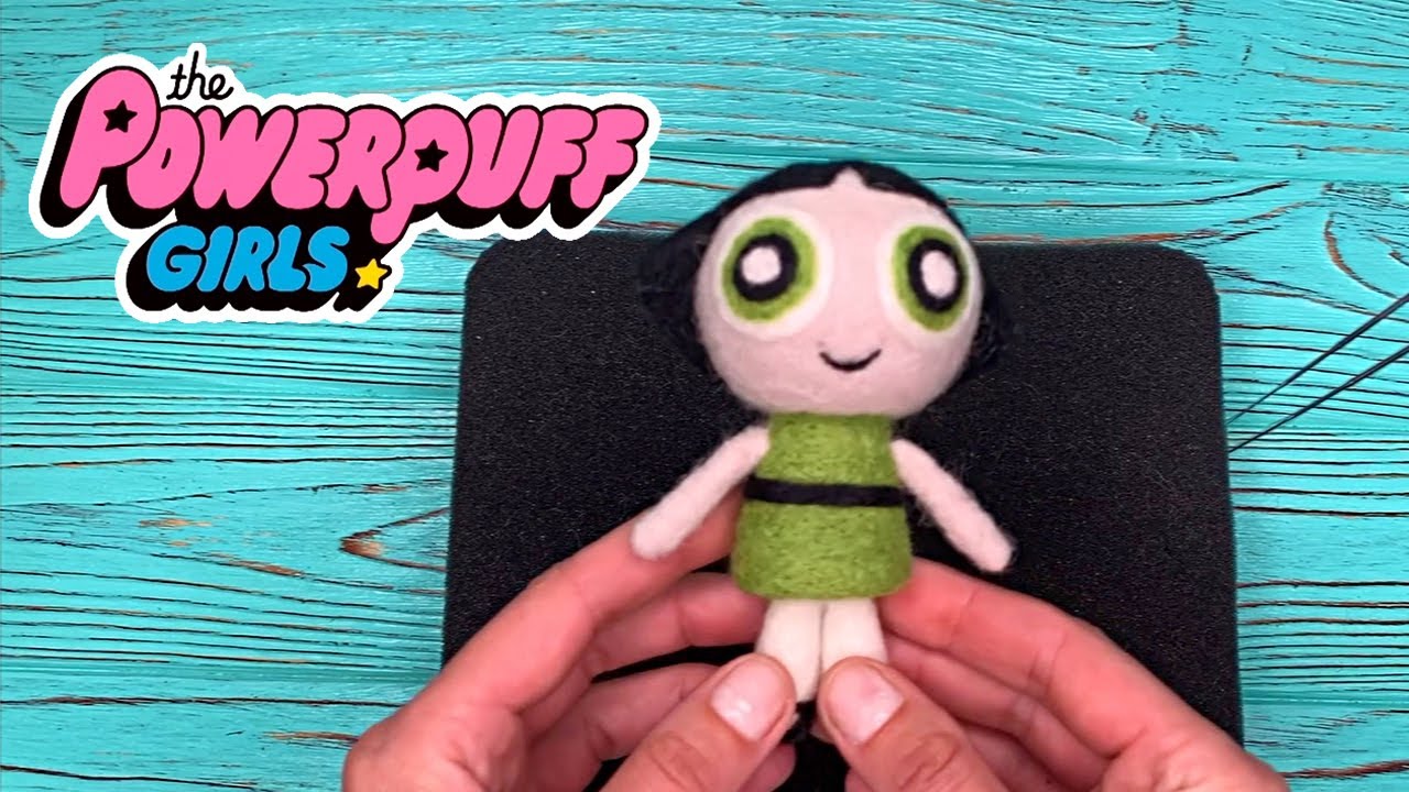 The Powerpuff Girls Crafting Wool Art Satisfying Needlefelt ASMR - YouTube
