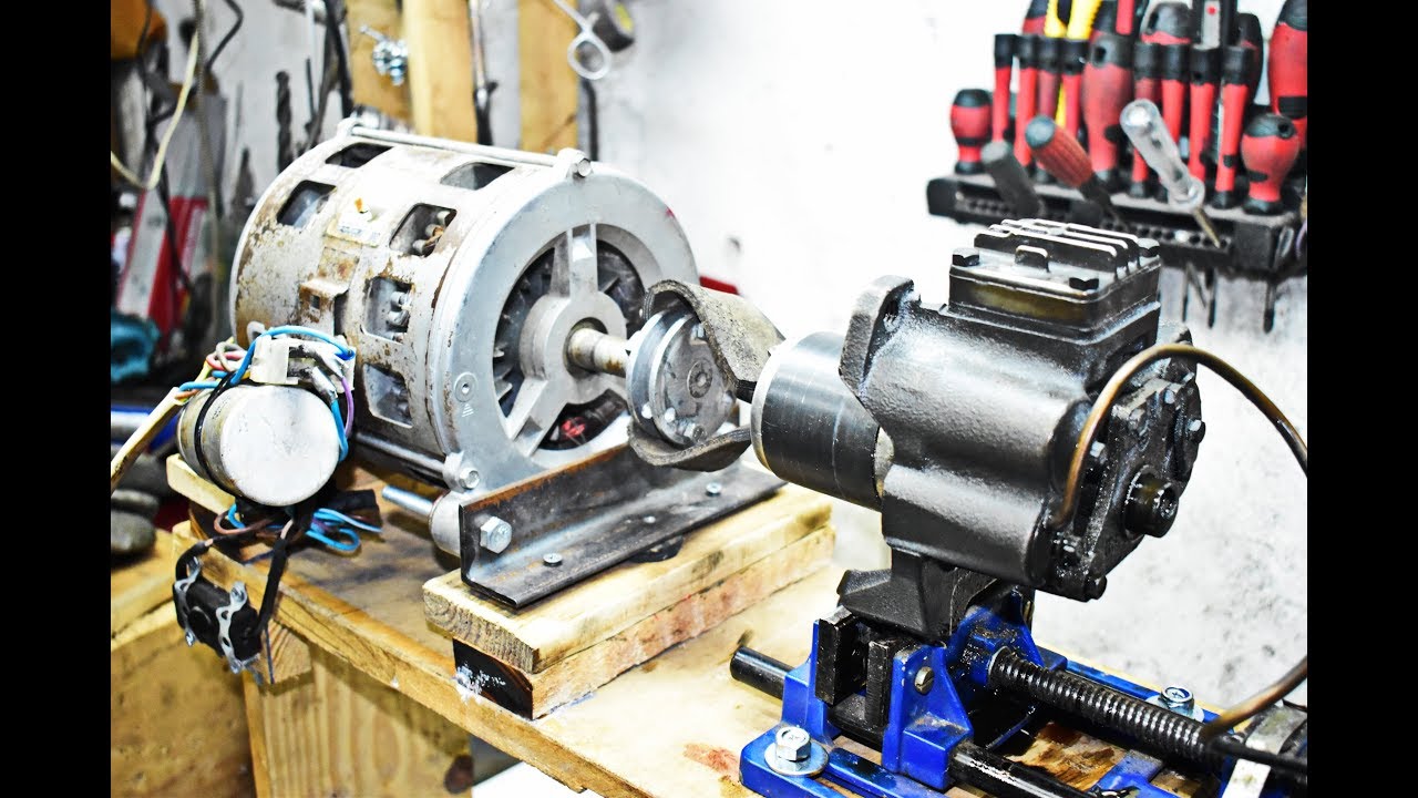 OLD DAMAGED REFRIGERATOR MOTOR COMPRESSOR ??? Homemade Portable Air ...