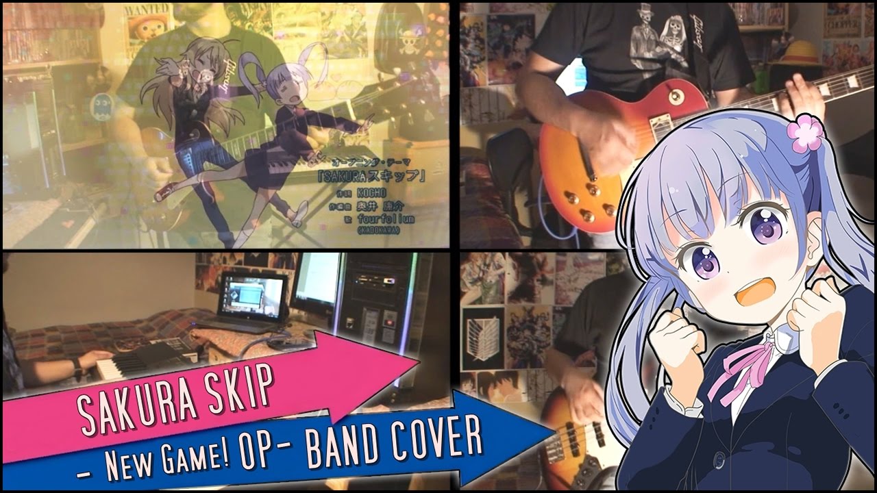 New Game! Opening| Sakura Skip| Band Cover!| - YouTube
