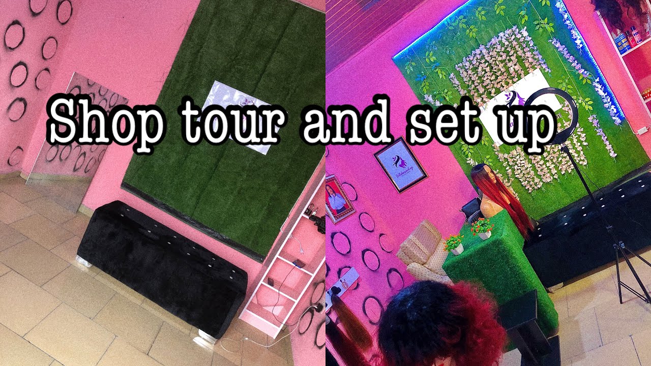 Full shop tour + setting up - YouTube