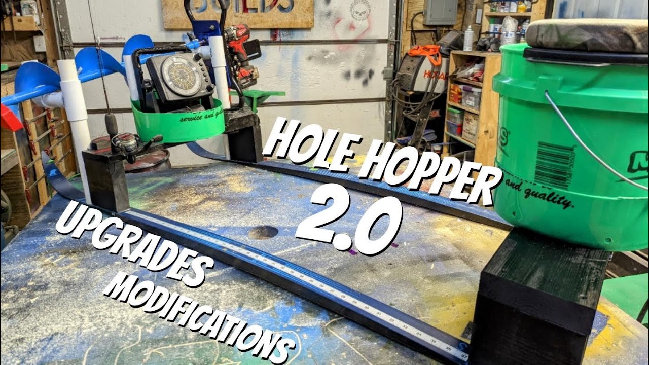 Hole Hopper 2.0 (Ice Fishing Sled Upgraded) - YouTube
