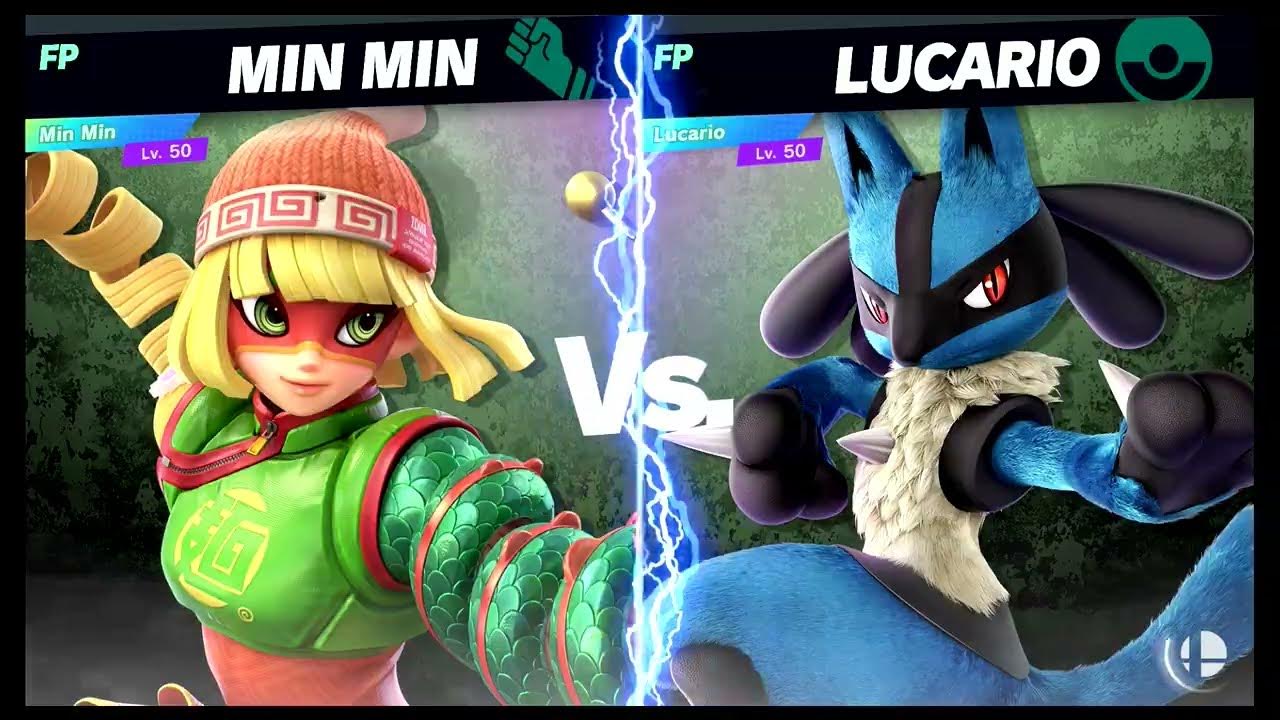Super Smash Bros Ultimate Amiibo Fights – 3pm Poll Min Min vs Lucario - YouTube