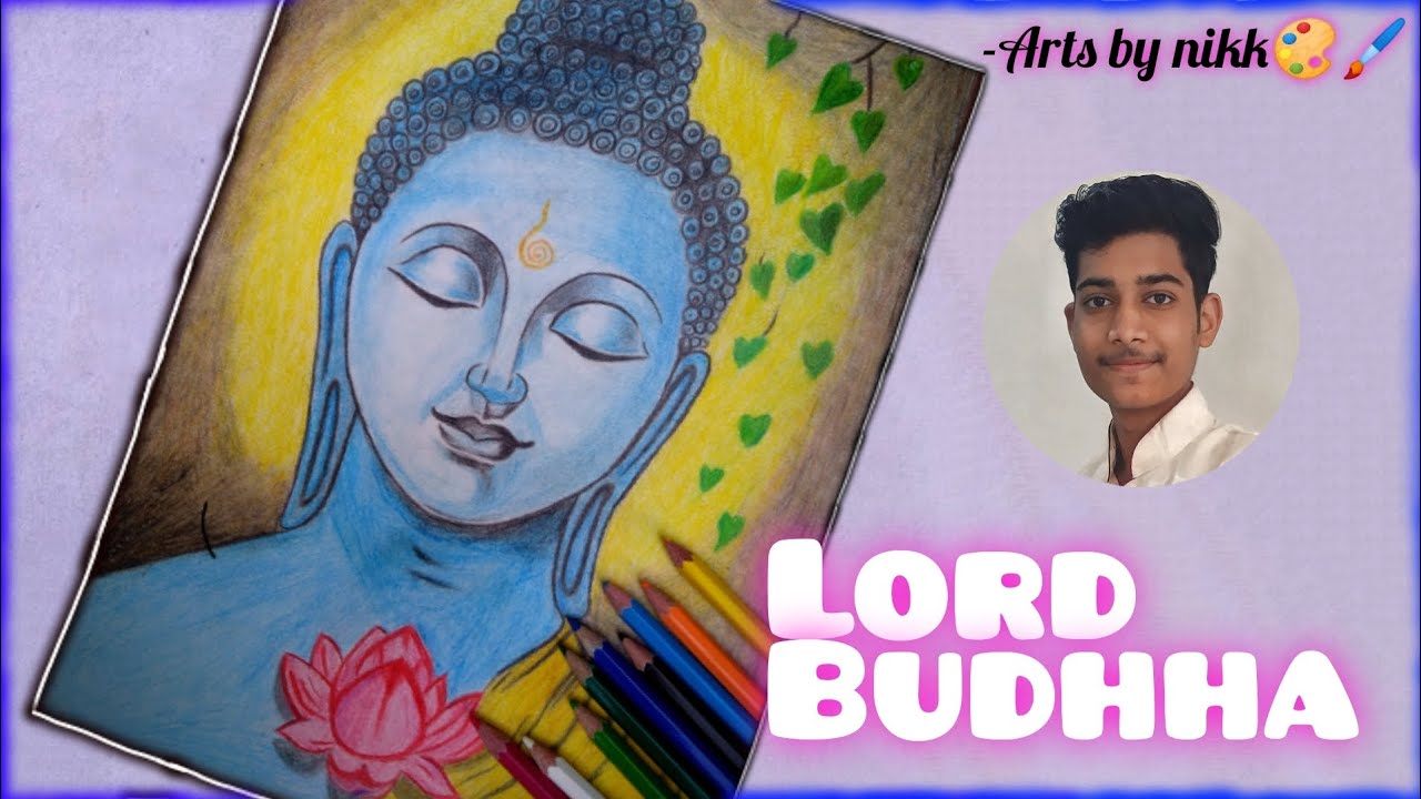 Lord budhha drawing || How to draw lord budhha || drawing tutorial ...