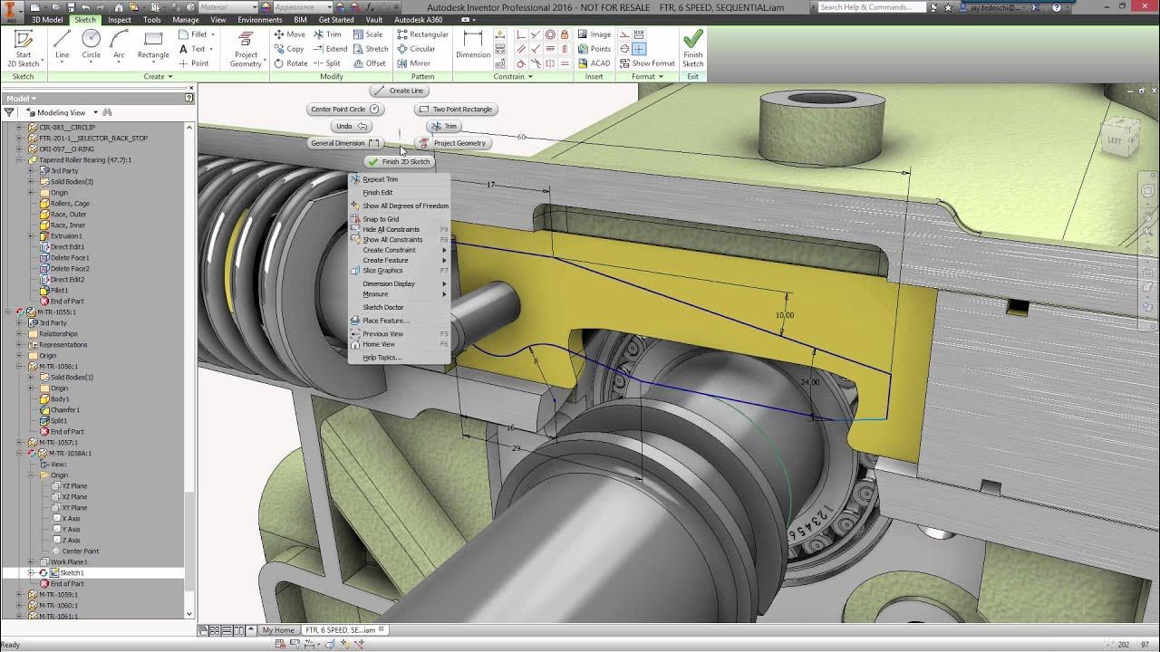 Autodesk Inventor Parametric Part Modeling - YouTube
