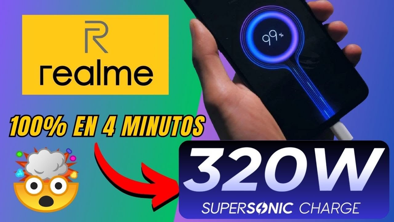 ⚡Realme Supersonic Charge: Carga Ultra-Rápida de 320W en 4 MINUTOS 💥 ...