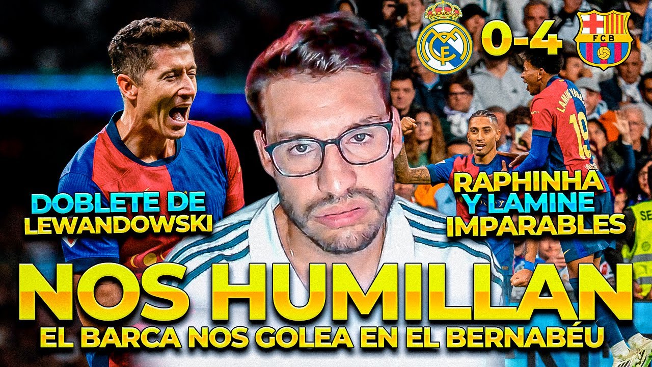 EL BARCA NOS HUMILLA, DOBLETE DE LEWAN. RAPHINHA Y LAMINE IMPARABLES 0 ...