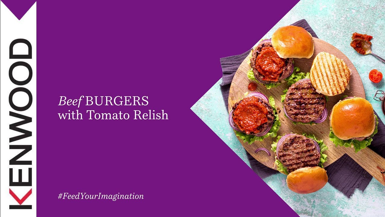 Beef Burgers and Tomato Relish made with Cooking Chef XL and Food ...