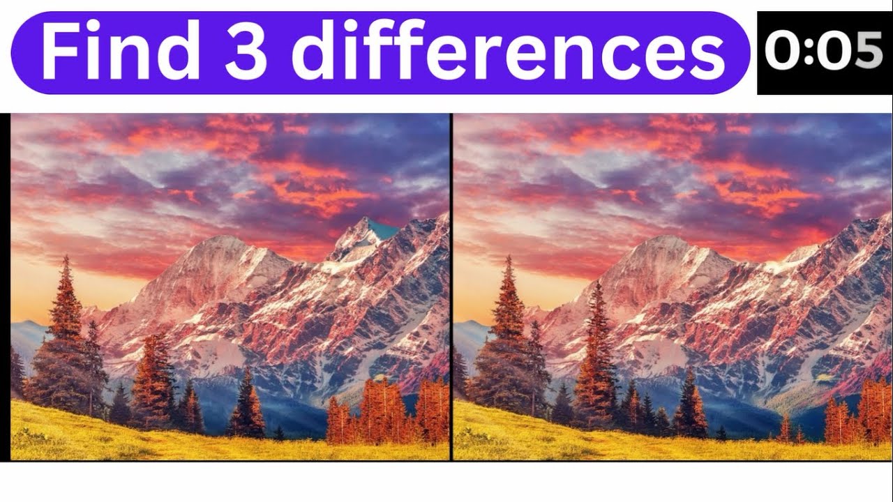 Find Differences | Spot 3 Differences | Hard Puzzle Challenge # ...