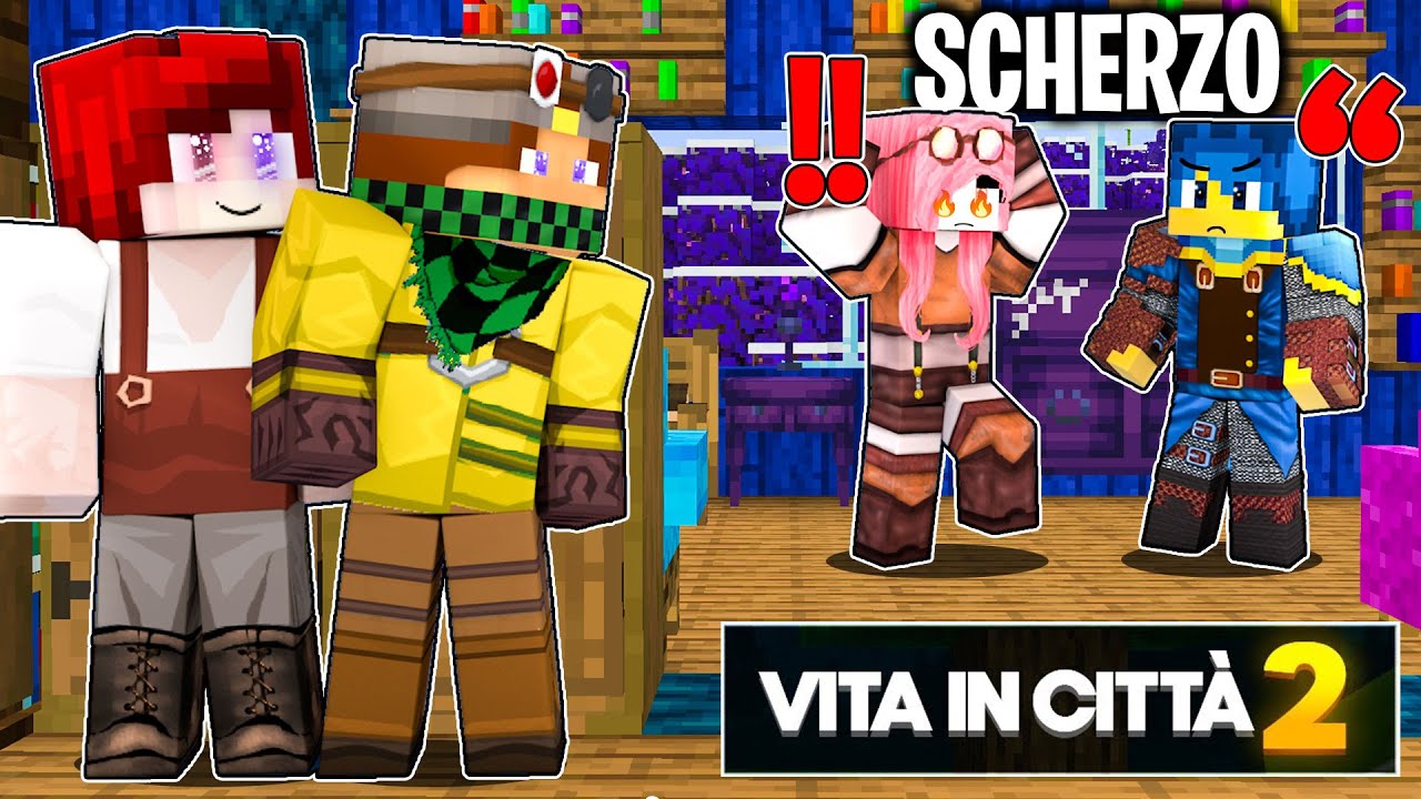 SCHERZO A STEF e PHERE CON XIAO - Vita in Città 2 - Minecraft - YouTube