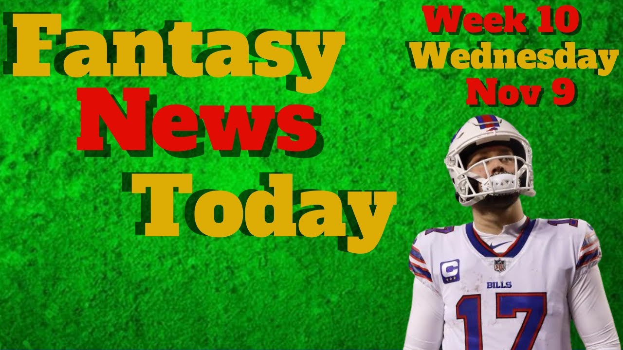 Fantasy Football News Today LIVE | Wednesday November 9th 2022 - YouTube
