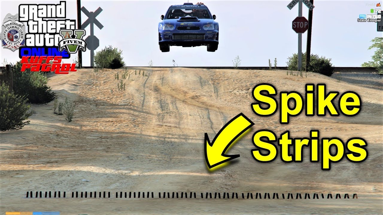 GTA 5 Police Mod KUFFS vRP FiveM #319 Spike Strips! - YouTube