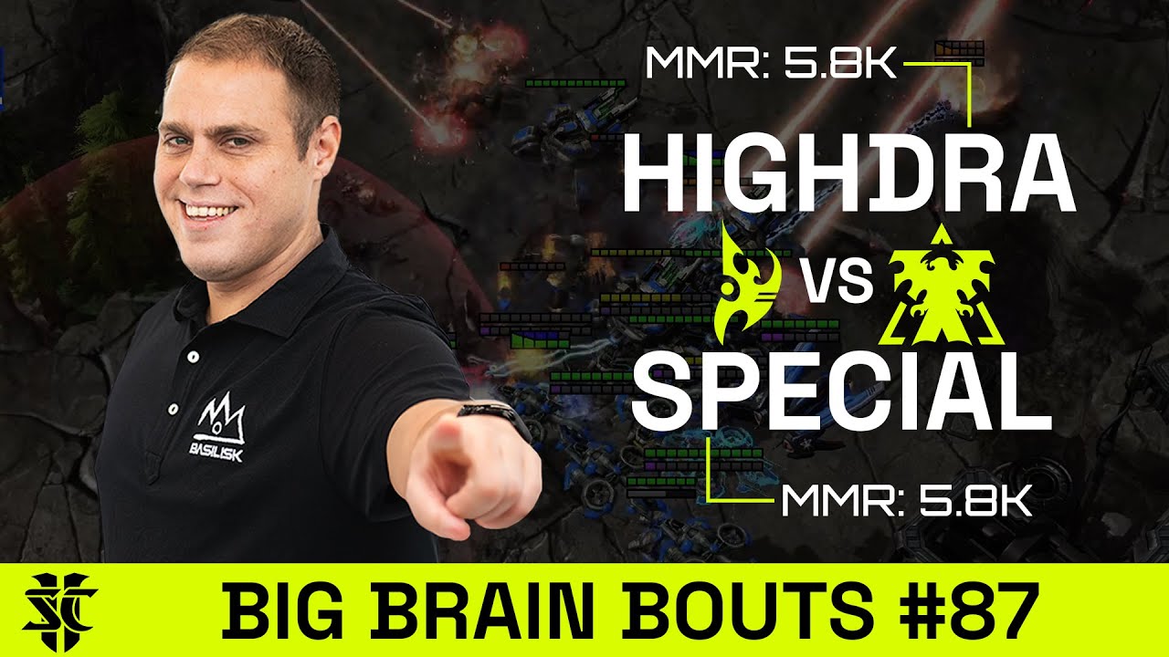 HiGhDrA VS SpeCial | BASILISK Big Brain Bouts #87 | Starcraft 2 - YouTube