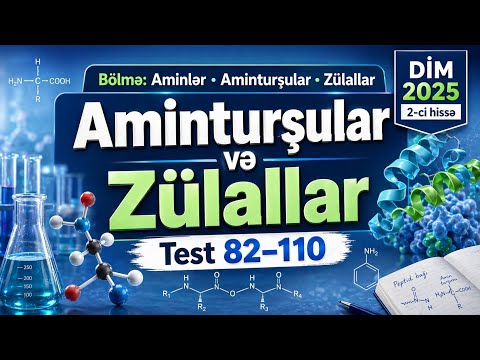 Aminturşular və Zülallar | 131–158 SON TESTLƏR | TAM İzah