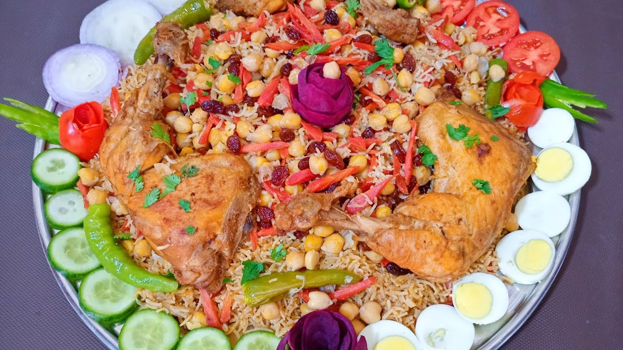 Arabic Bukhari chicken rice 😍 Recipe by Kitchen in Budget - YouTube