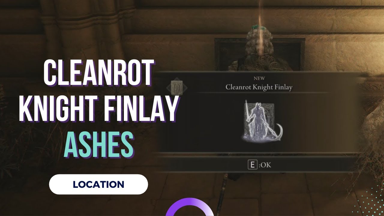 Elden Ring Cleanrot Knight Finlay Ashes Location - YouTube