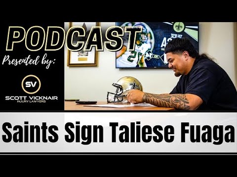 New Orleans Saints Officially Sign Rookie Taliese Fuaga - YouTube