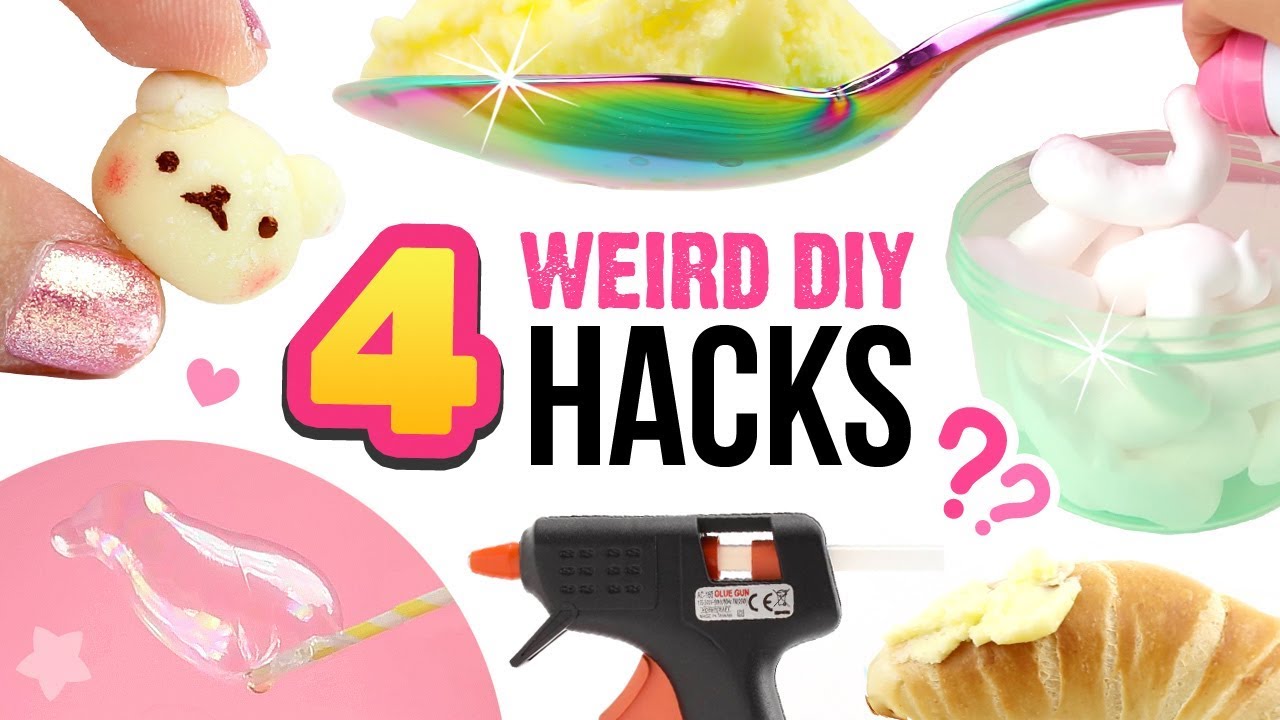 WEIRDEST DIY HACKS To Do When You're BORED!!! Hot Glue Bubbles, Scented ...