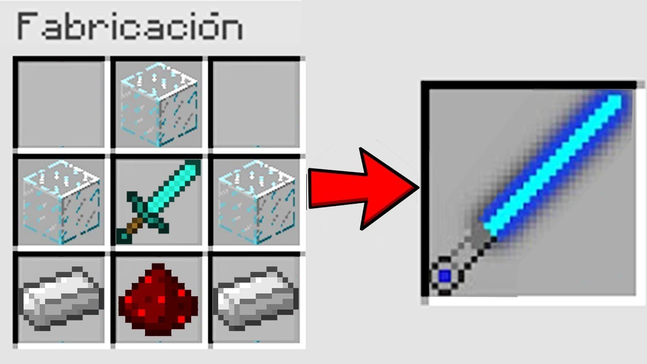 ¿CÓMO HACER LA ESPADA LÁSER LEGENDARIA? ⚔️😱 MAPA PARKOUR 1.12.2 + MOD ...