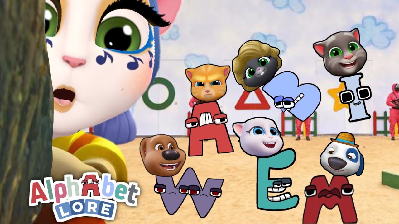 Alphabet Lore But My Talking Tom Friends Squid Game 🤣 - YouTube