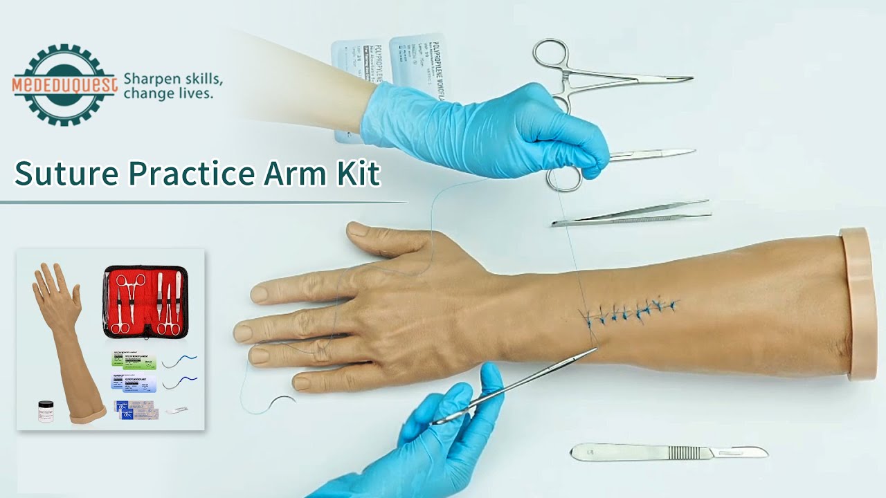Suture and Stapling Practice Arm for Medical Students - YouTube
