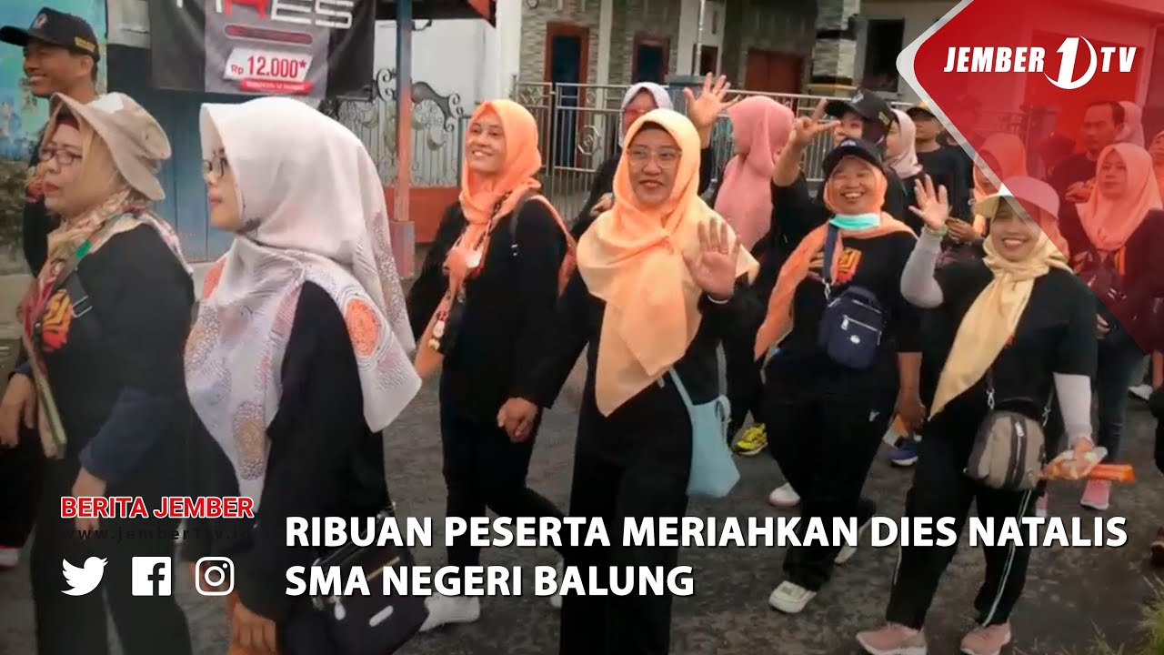 RIBUAN PESERTA MERIAHKAN DIES NATALIS SMA NEGERI BALUNG - YouTube