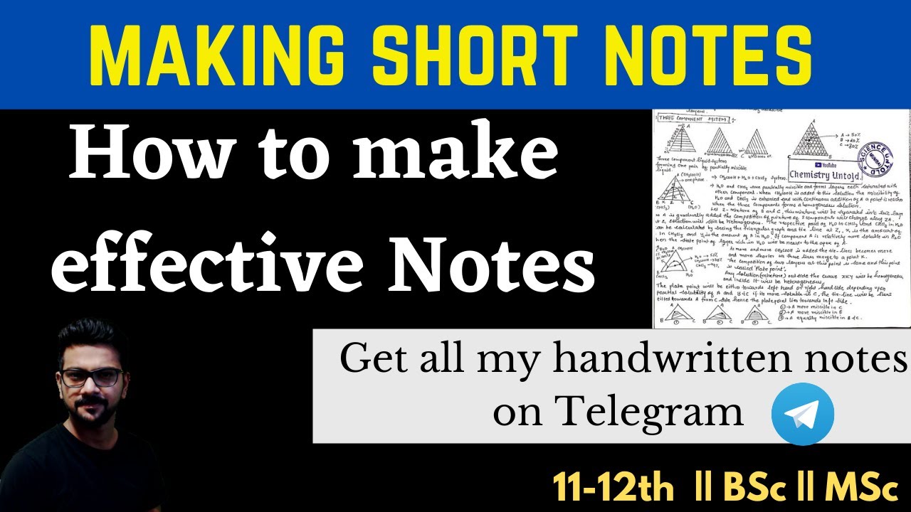 How to make Short Notes || Quick Revision Notes || Handwritten notes ...