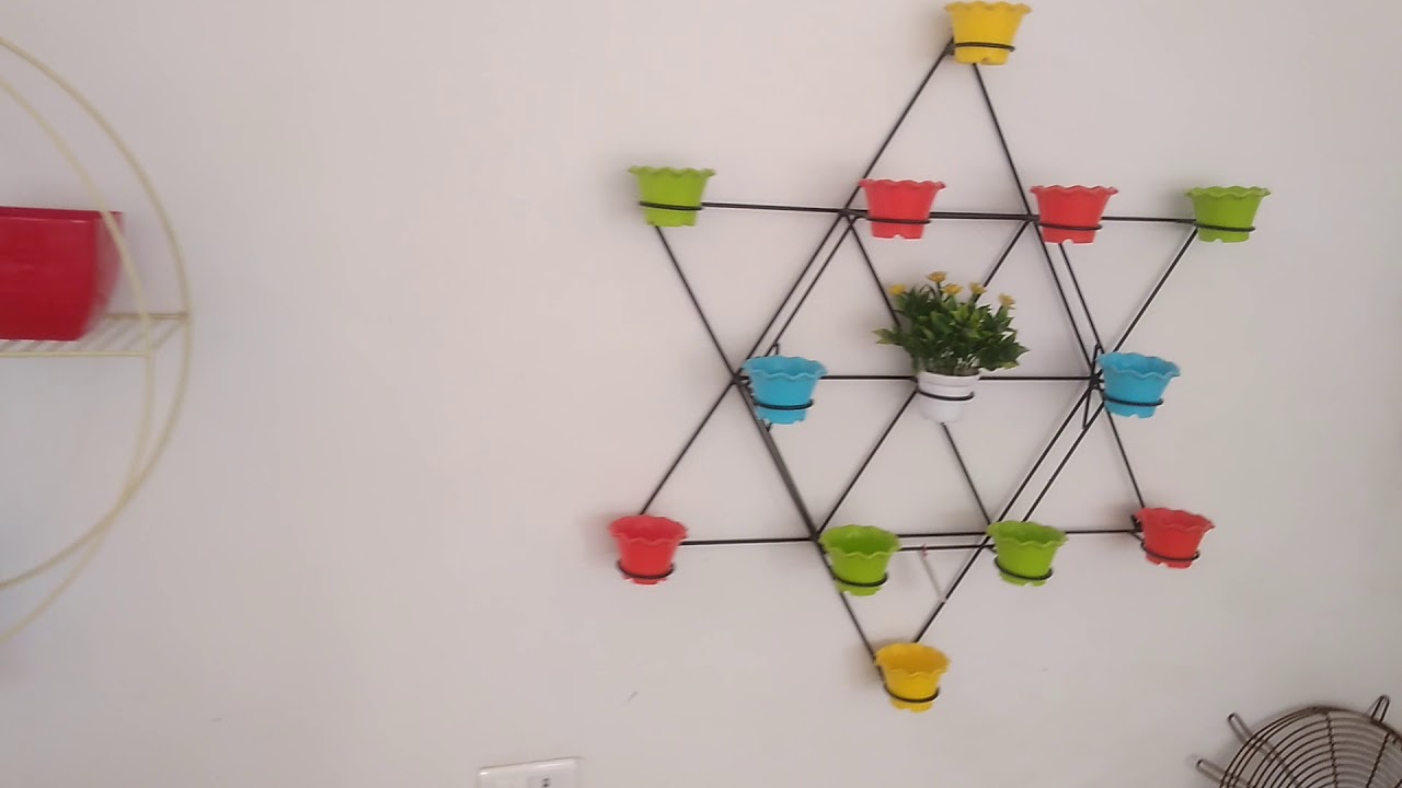 Indor wall hanging steel pot - YouTube