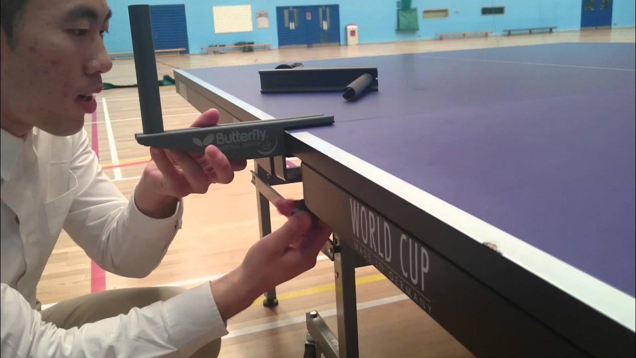 How to set up table/net - YouTube