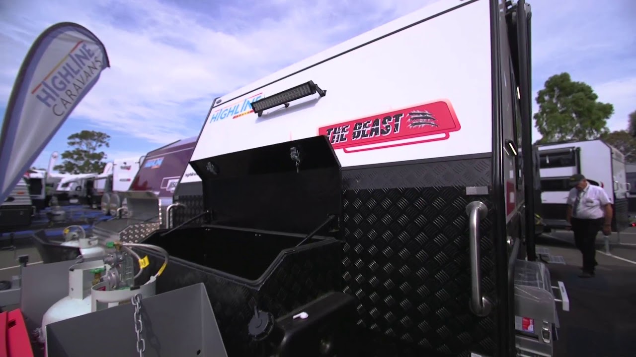 Highline Caravans Impress With The Beast - YouTube
