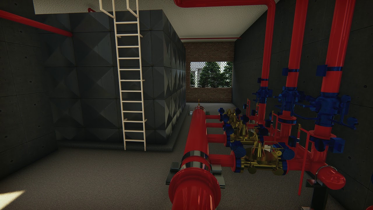 Fire pump room - YouTube