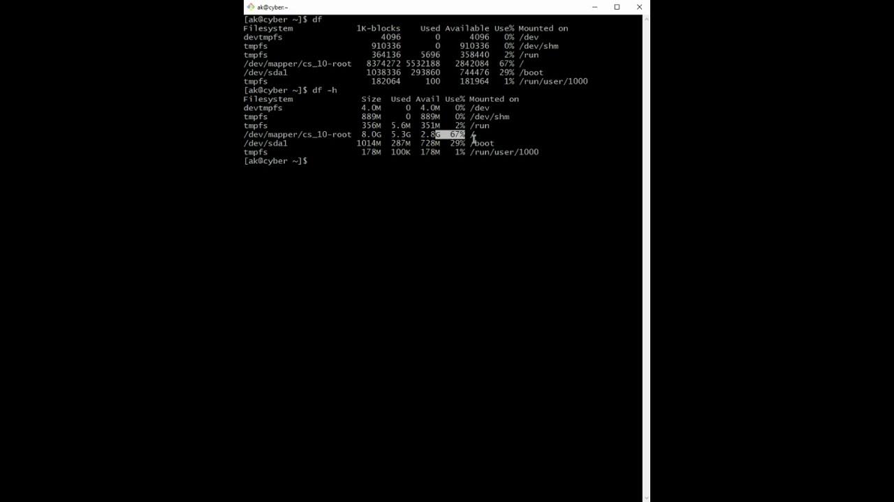 How To Use Df Command To Check The Disk Space In Linux Beginners how-to-use-df-command-to-check-the-disk-space-in-linux-beginners