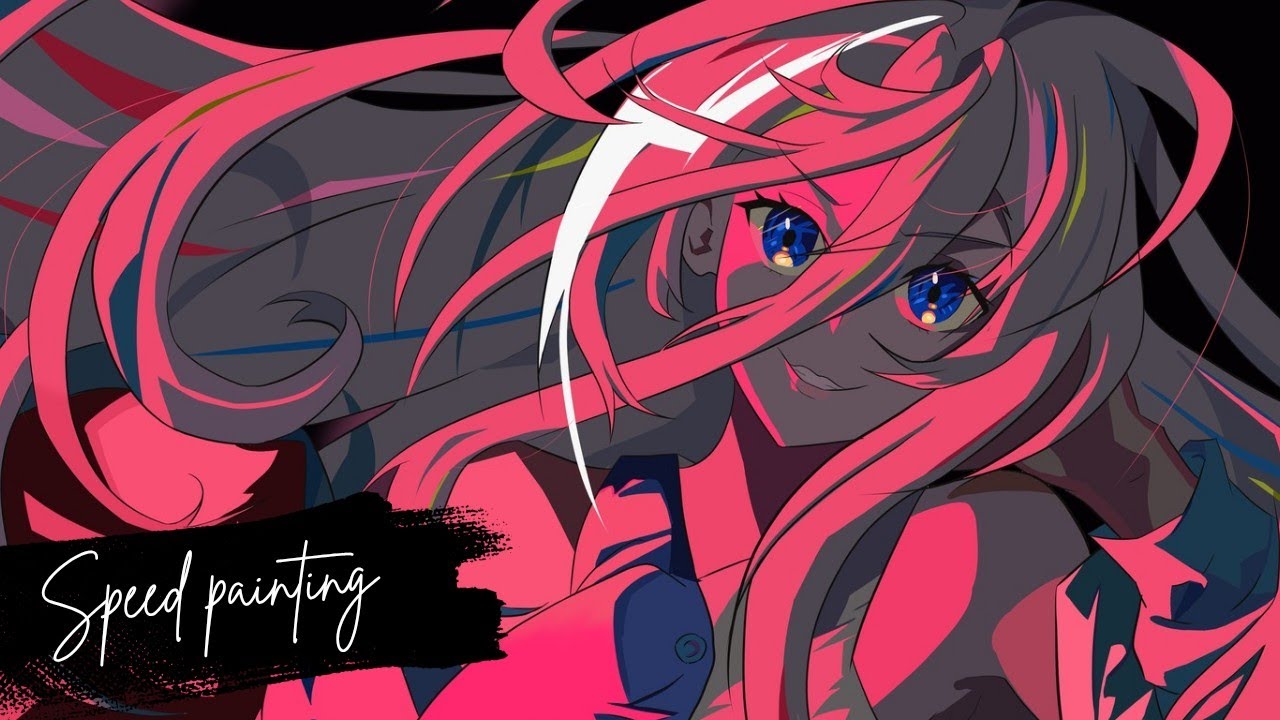 Anime girl || speedpaint/Time lapse - YouTube
