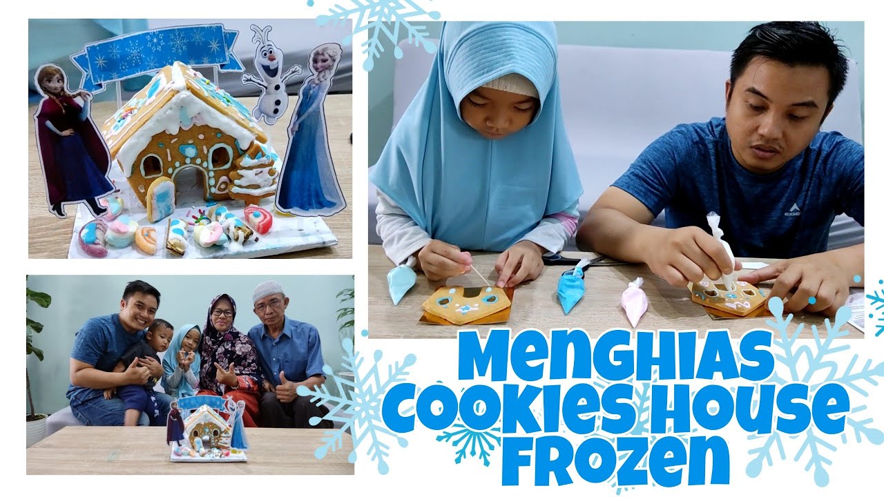 Menghias Cookies House Frozen di Hari Ibu untuk Oma Opa!! - YouTube