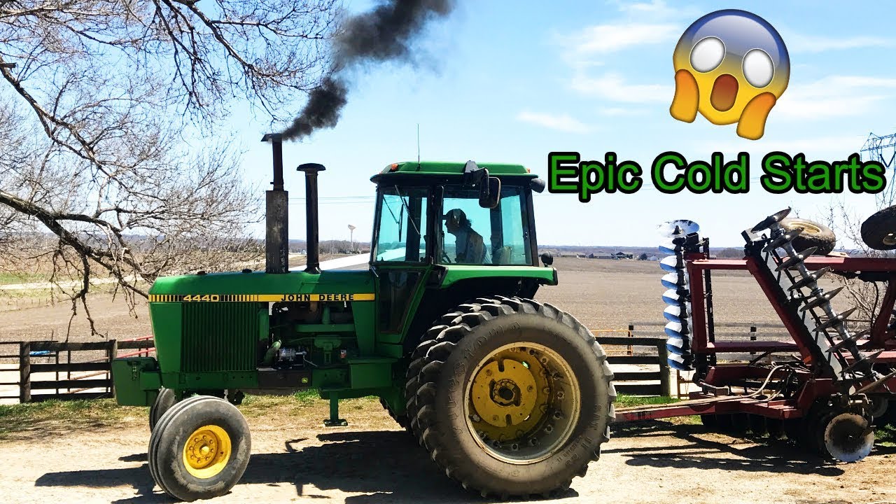'Tis The Season *EPIC TRACTOR COLD STARTS* - YouTube