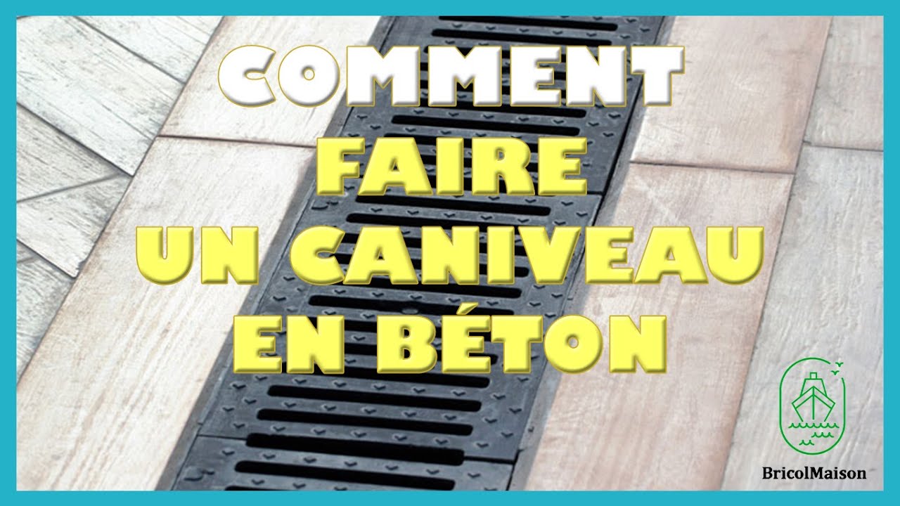 comment faire un caniveau en beton - YouTube