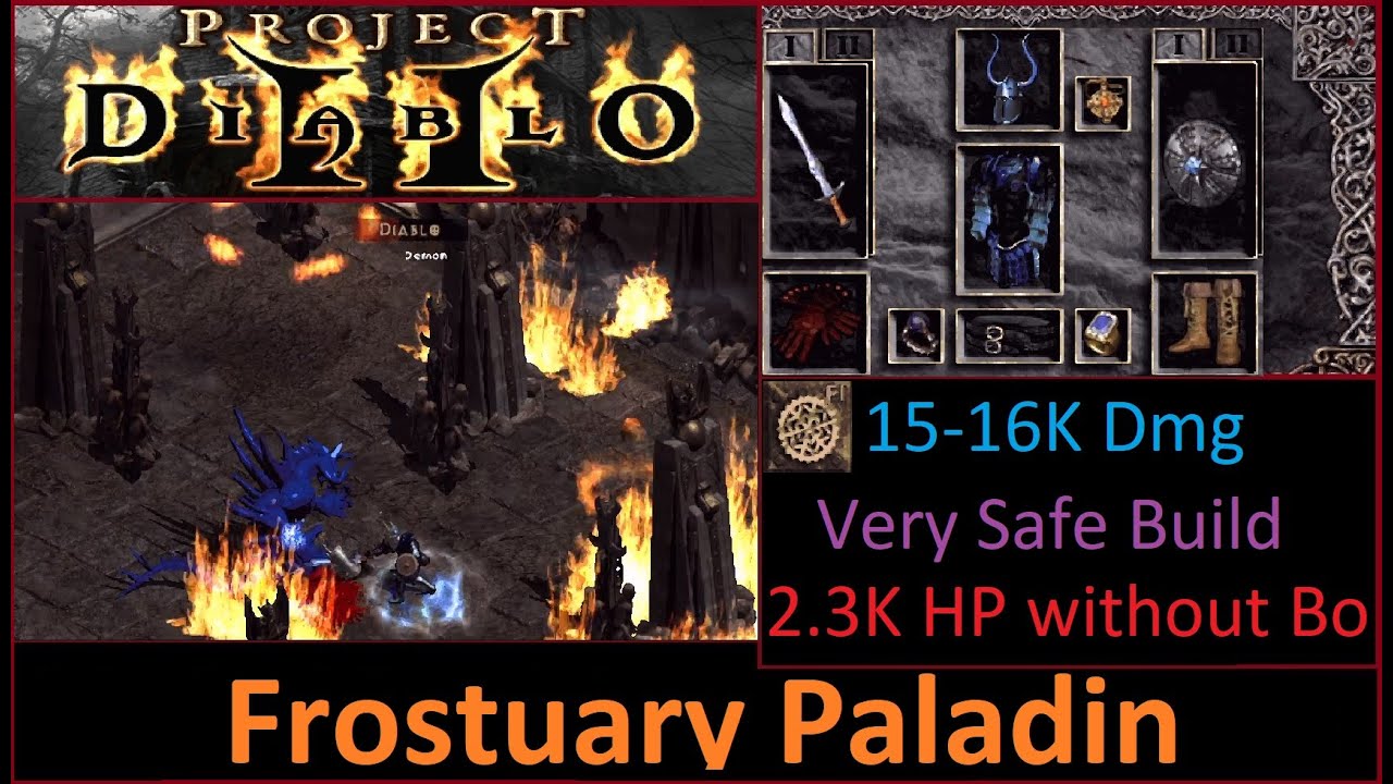 PD2 S1 - Frostuary Paladin - Guide/Showcase - Dclone kill + maps. - YouTube