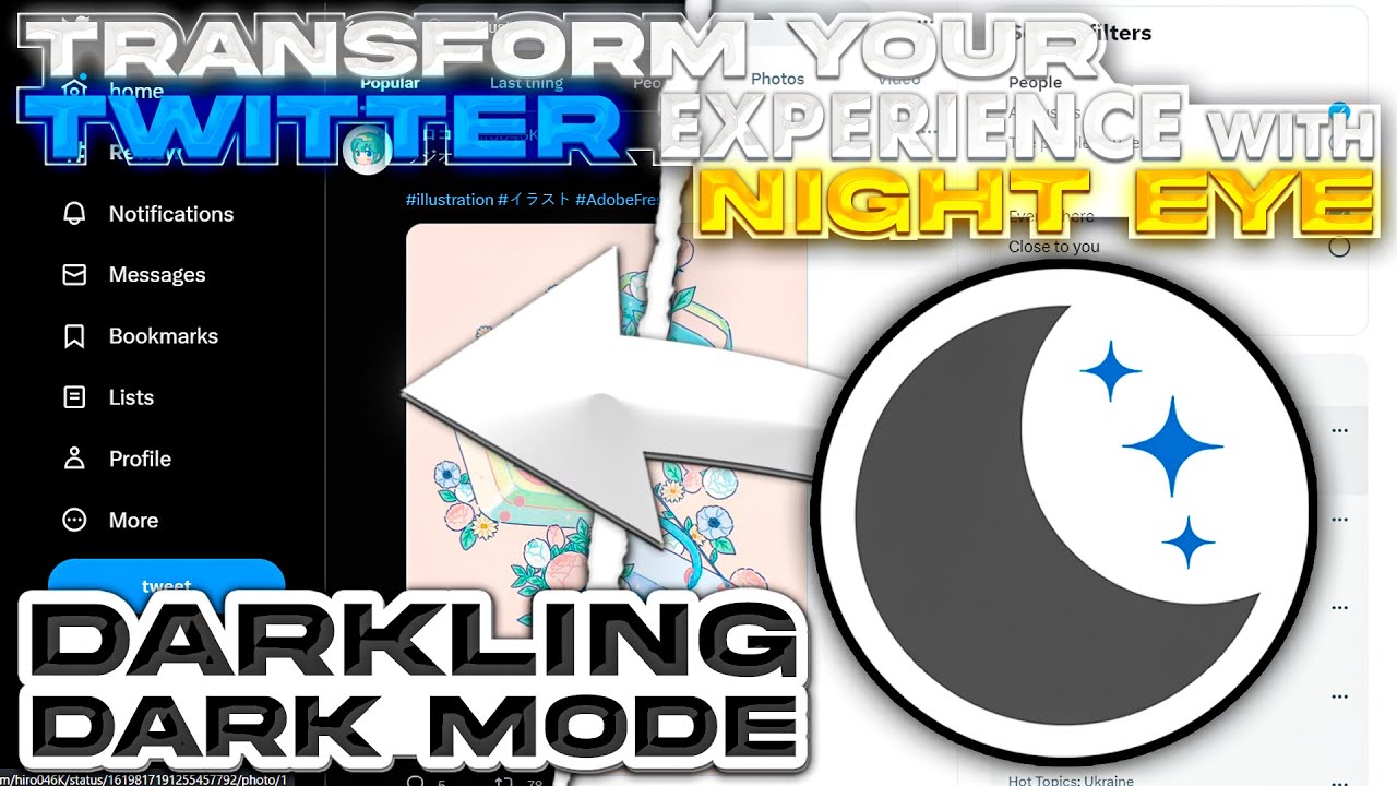 Dark mode twitter & Night eye for Chrome browser (2023) - YouTube