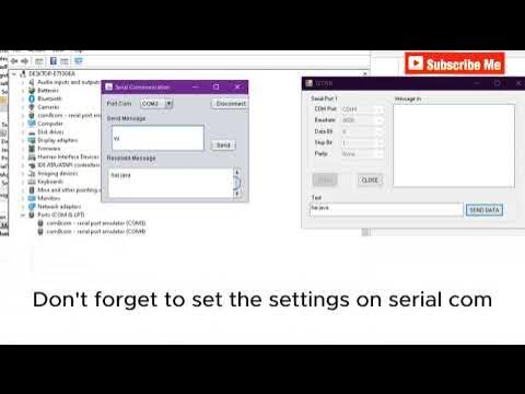 serial com by java apps gui - YouTube