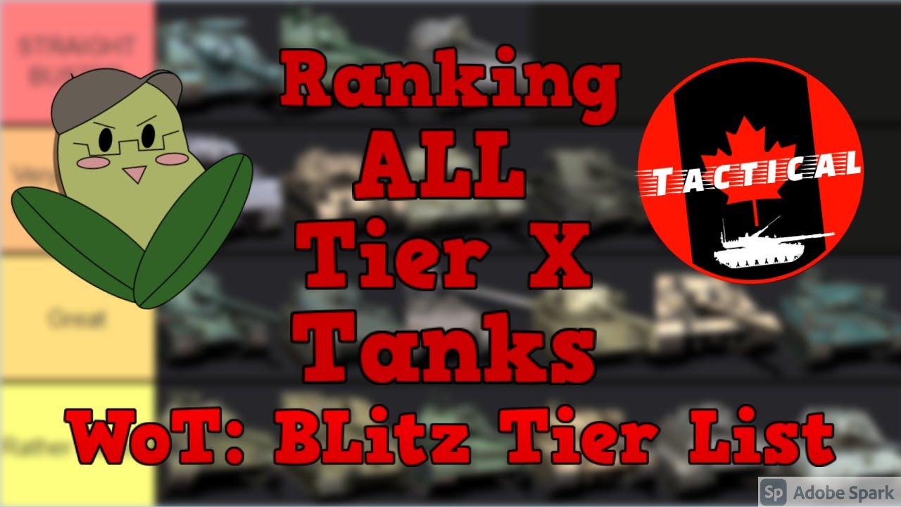 Ranking ALL Tier 10 Tanks - WoT: Blitz Tier List - YouTube