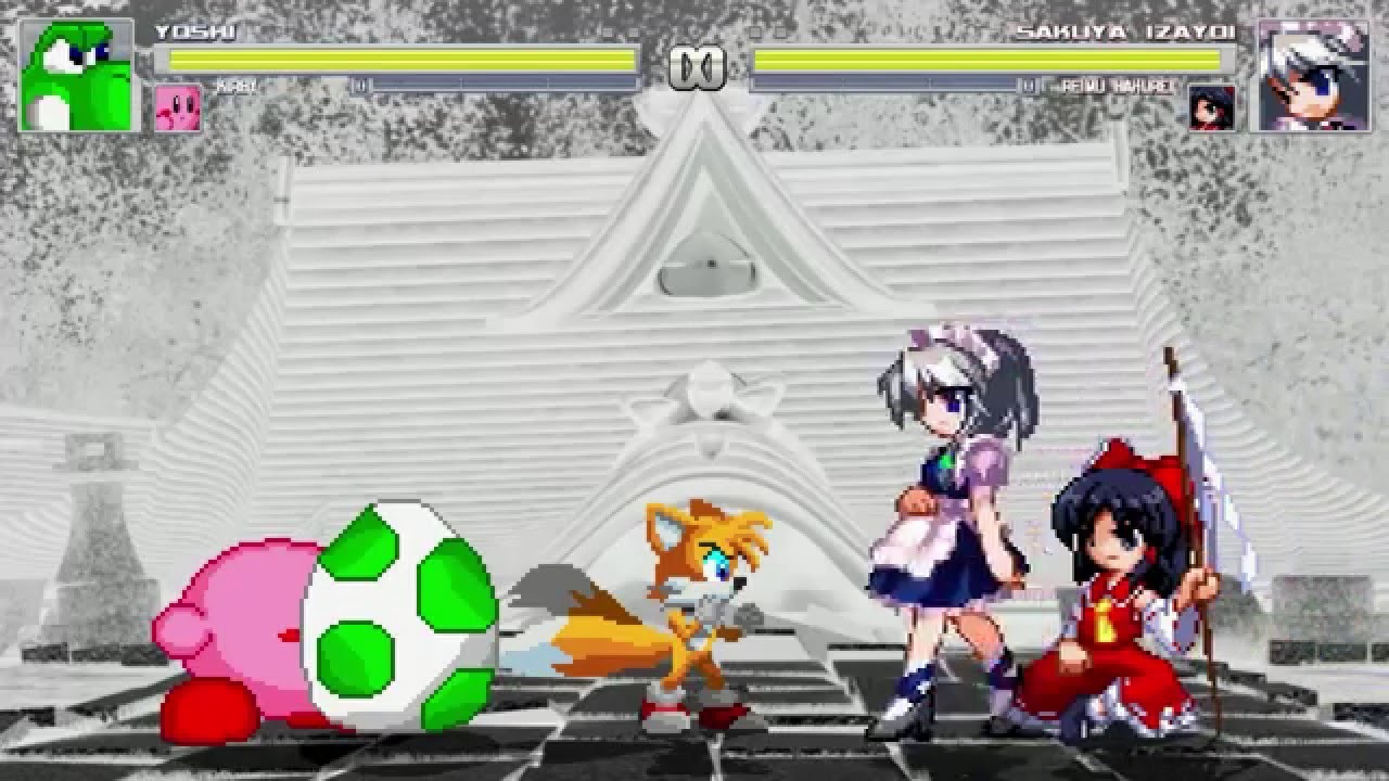 AN Mugen Request #338: Yoshi, Kirby & Tails VS Sakuya Izayoi, Reimu ...